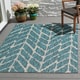 The Curated Nomad Claremont Chevron Pattern Indoor/ Outdoor Area Rug ...