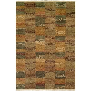 Jade Multi-Color Earth Tones Hand-Knotted Area Rug - Bed Bath & Beyond ...