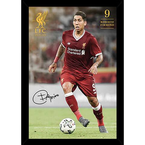 Liverpool Firmino 17/18 Poster With Choice of Frame (24x36) - Overstock ...