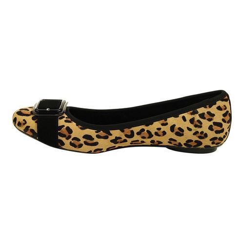 Shop Women's VANELi Solana Ballerina Flat Camel Dino Hair - Overstock ...