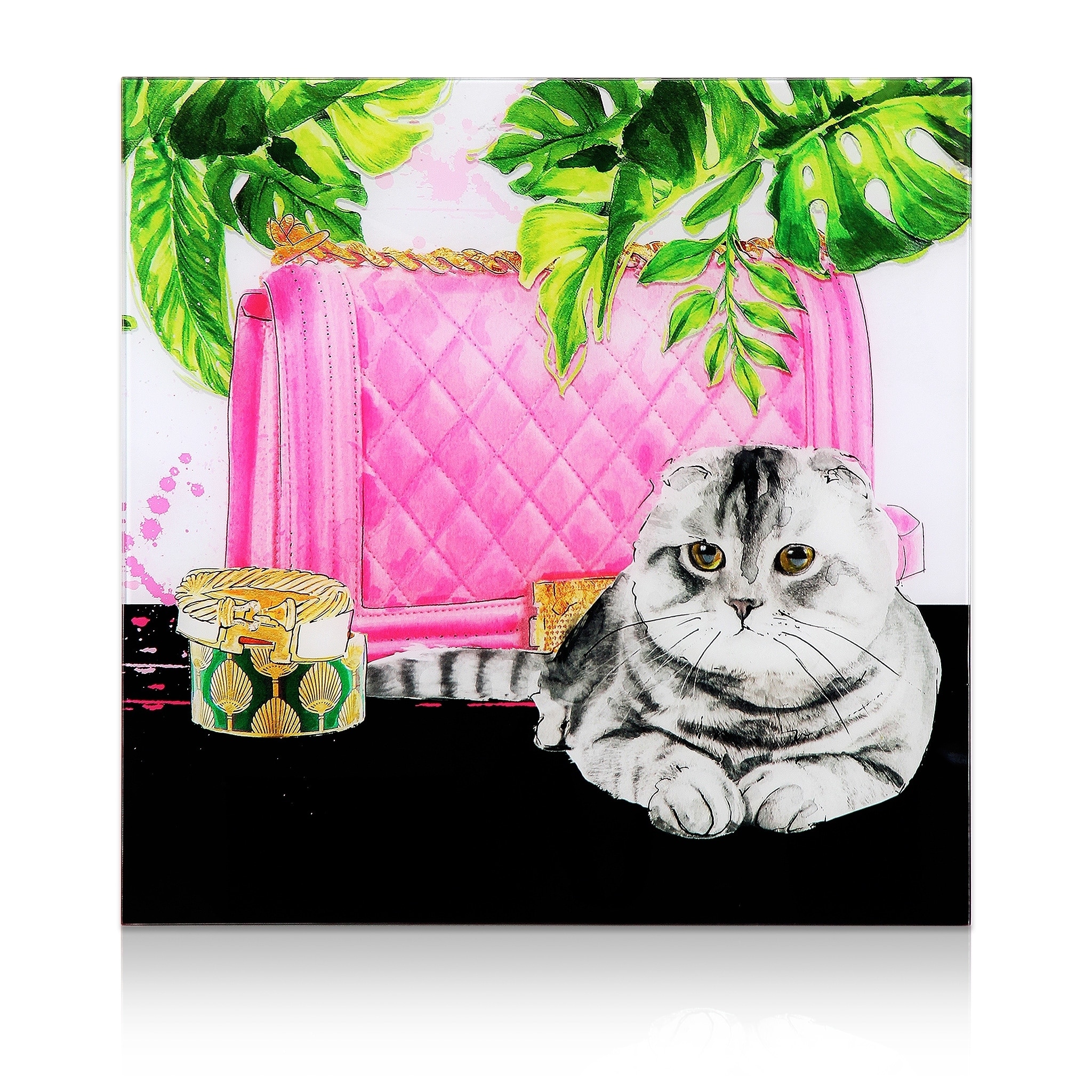 Empire Art "Oh Oh!" Frameless Free Floating Tempered Art Glass by EAD ...