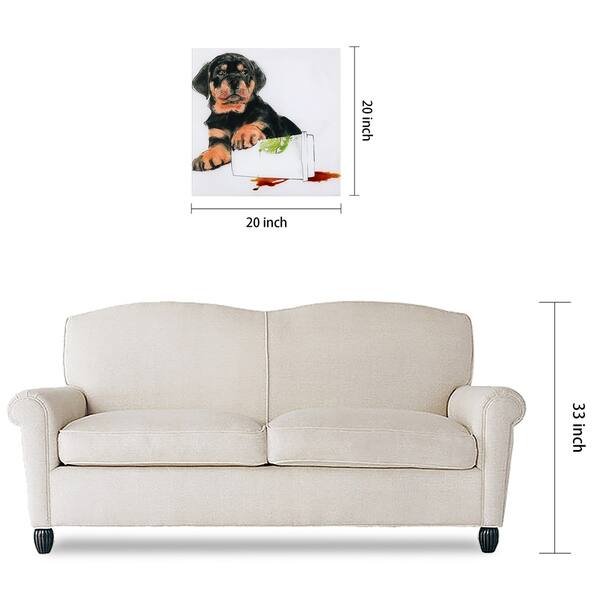 Empire Art "Java's Paw" Frameless Free Floating Tempered Art Glass by ...