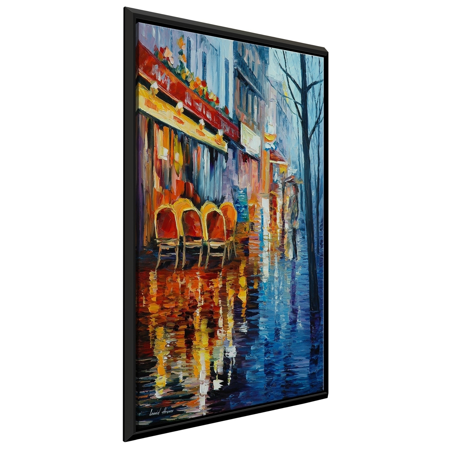 Espresso - Paris ' by Leonid Afremov Framed Oil Painting Print on ...