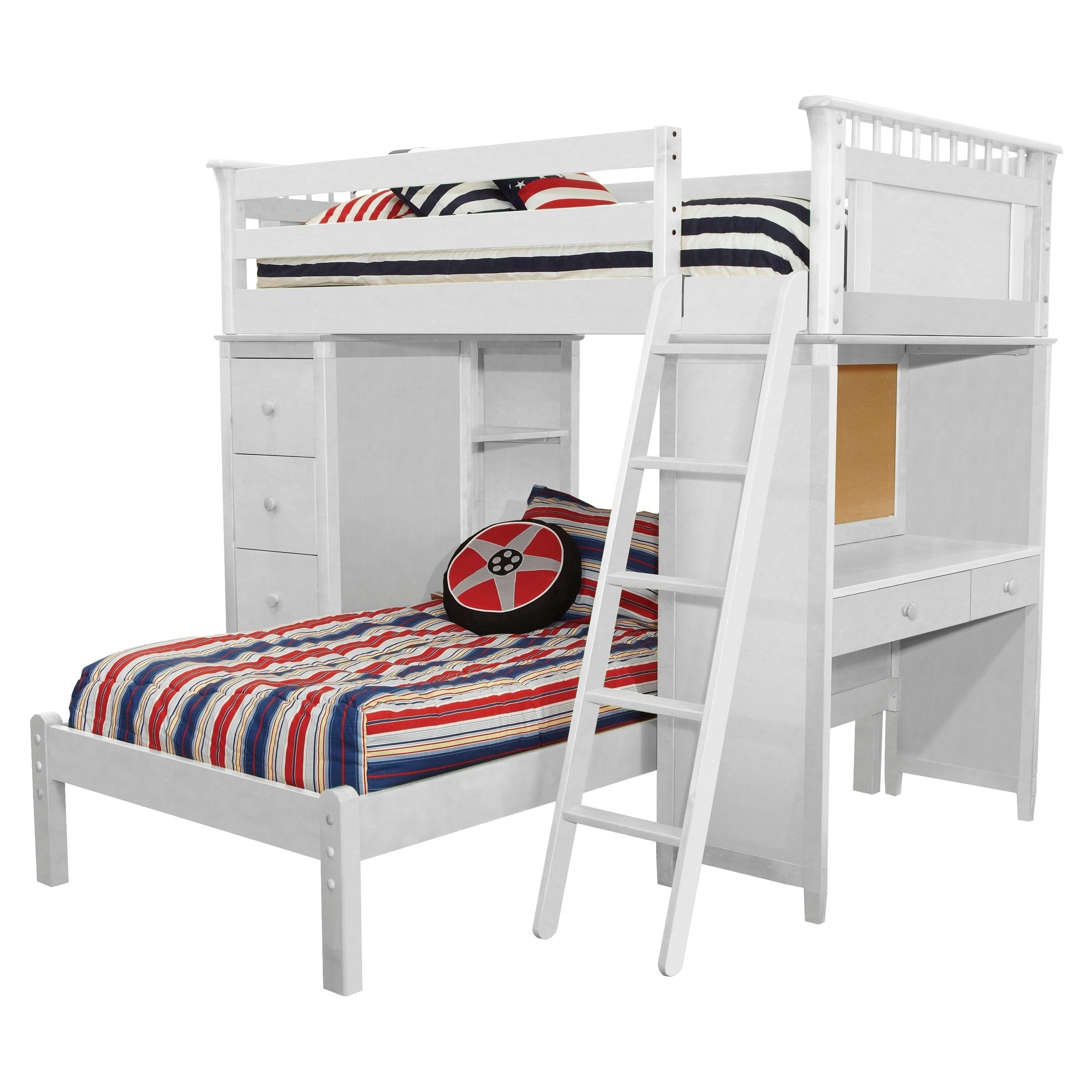Bolton Sleep Study Storage Loft Bed White Bed Bath Beyond 20538920