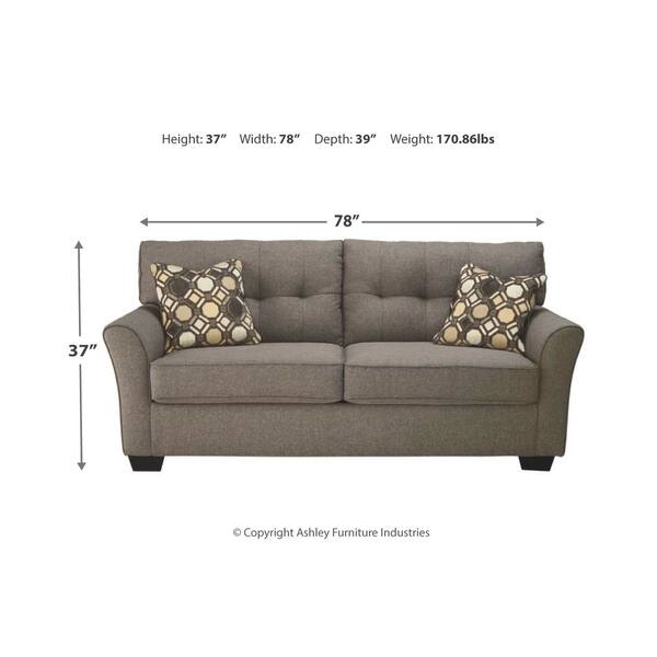 Signature Design by Ashley Tibbee Slate Full Sofa Sleeper - 79" W x 37 ...