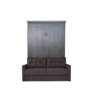 Queen Devonshire Sofa-Murphy Bed in Dove Wash Finish and Scotts ...