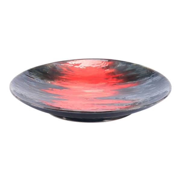 Lava Plate Black & Red - 10 x 20 - Bed Bath & Beyond - 20565785