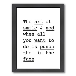 The Art Of Smile And Nod - Framed Print Wall Art - Bed Bath & Beyond ...