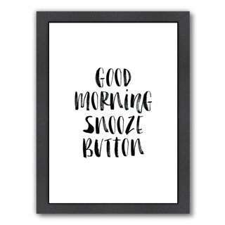 Good Morning Snooze Button - Framed Print Wall Art - Bed Bath & Beyond ...