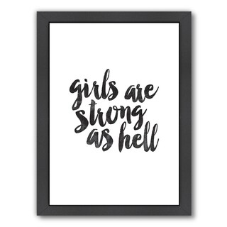 Girls Are Strong As Hell - Framed Print Wall Art - Bed Bath & Beyond ...