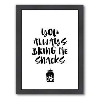 You Always Bring Me Snacks - Framed Print Wall Art - Bed Bath & Beyond ...