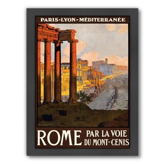 Vintage Rome Travel Poster - Framed Print Wall Art - Bed Bath & Beyond ...