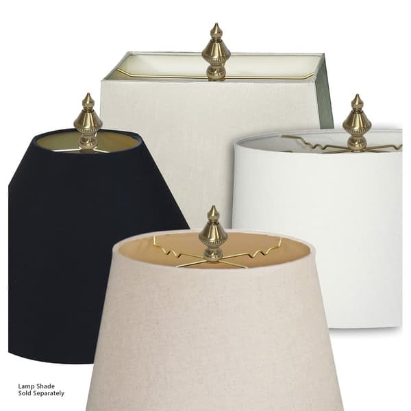 Royal Designs Pointed Urn Lamp Finial for Lamp Shade, Set of 2 - Bed ...