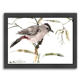 Grey Cat Bird - Framed Print Wall Art - Bed Bath & Beyond - 20580731