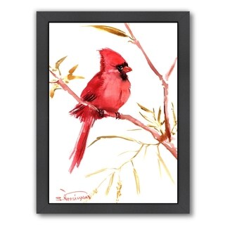 Americanflat 'Cardinal Bird' Framed Wall Art - Bed Bath & Beyond - 20581110