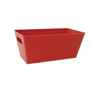 13" Red Paperboard Tote - Bed Bath & Beyond - 20582837