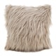 Faux Fur Long Hair Poly Filled Throw Pillow - On Sale - Bed Bath ...