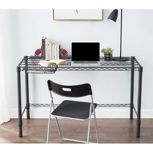 Suprima Heavy Duty Carbon Steel Desk - Standard Size - Gunmetal Gray ...