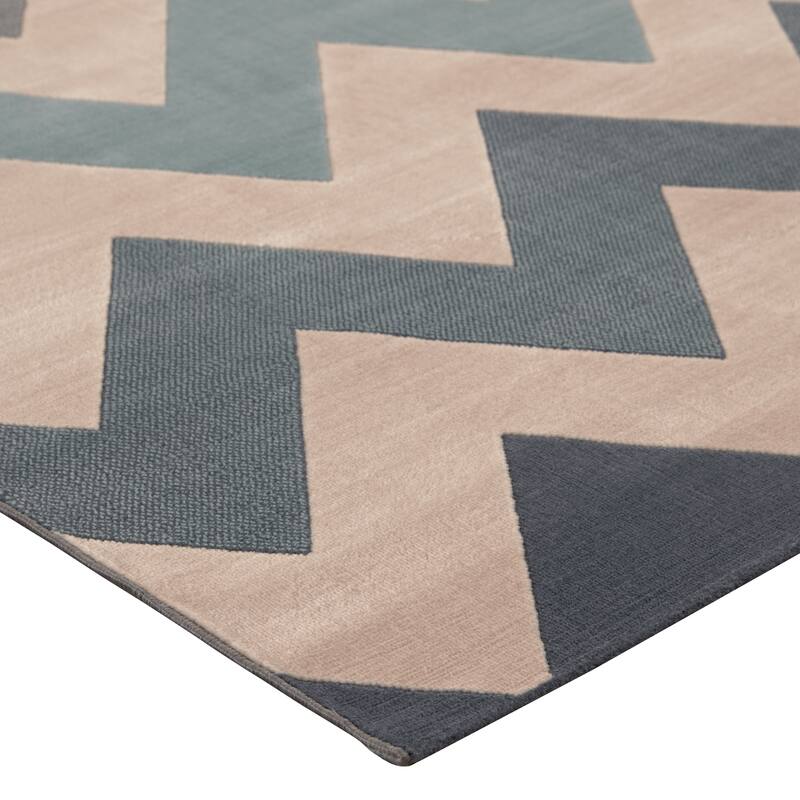 Chevron Waves Area Rug - Overstock - 20607371