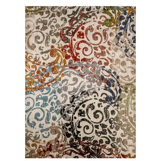 Furniture of America Evie Contemporary Scrollwork Rug (5'3" X 7'6 ...