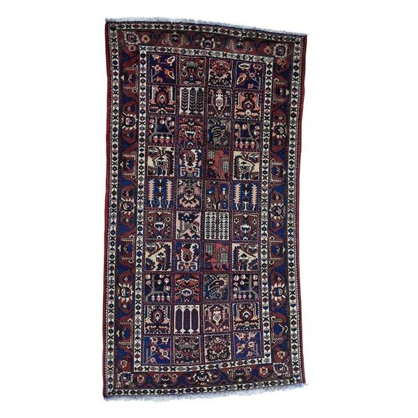 Shahbanu Rugs Garden Design Semi Antique Persian Bakhtiari Oriental ...