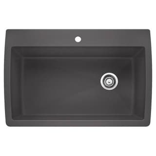 Blanco Diamond Super Single Dual Mount 441467 Cinder - Bed Bath ...
