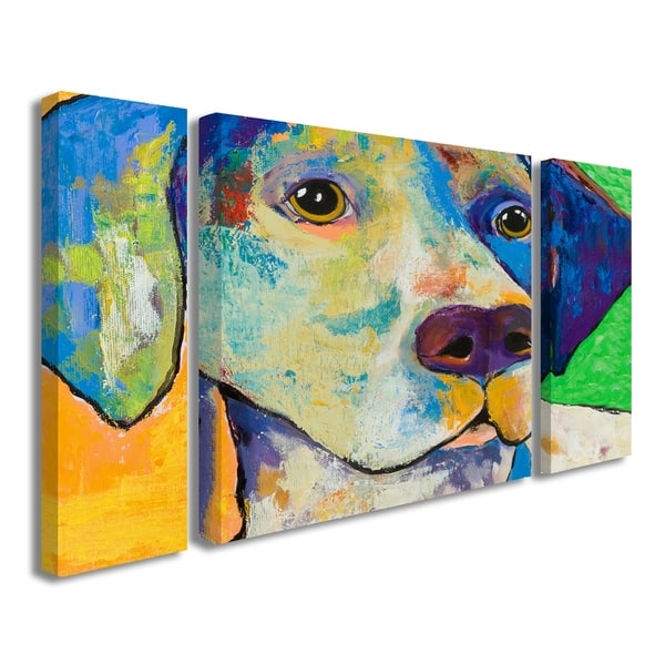 Pat Saunders-White 'Yancy' Multi Panel Art Set Large - Bed Bath ...