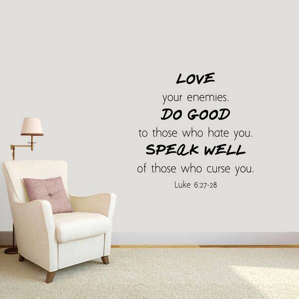 Love Your Enemies Wall Decal - Bed Bath & Beyond - 20675683