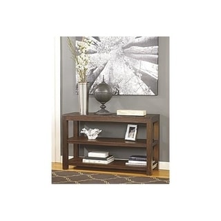 Signature Design by Ashley, Grinlyn Casual Rustic Brown Sofa Table ...