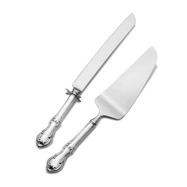 International Joan of Arc 2-Piece Cake Set - Silver - Bed Bath & Beyond ...