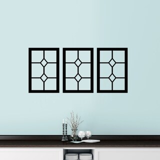 Three Diamond Window Panes Wall Decals - Bed Bath & Beyond - 20685006