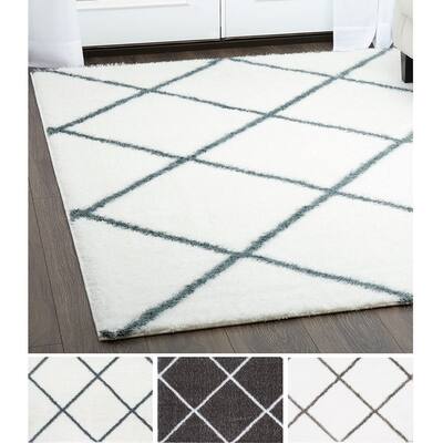Soho Shimmery Shag Area Rug - Overstock - 20688263