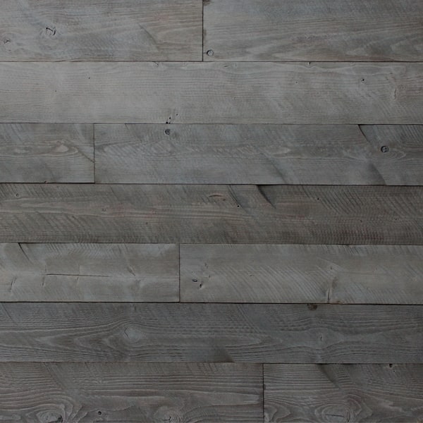 3D Reclaimed Rectangular DIY Peel and Stick Grey Wood Panels Plank ...