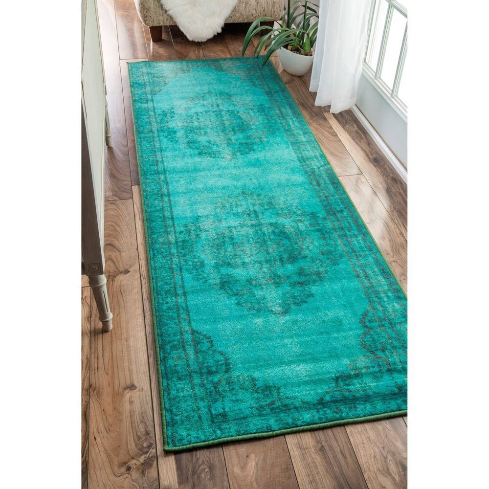Brooklyn Rug Co Vintage Inspired Fancy Overdyed Rug - Overstock - 20689745