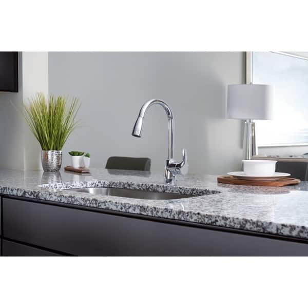 Moen Cornerstone Chrome One-Handle Kitchen Faucet Chrome - Bed Bath ...
