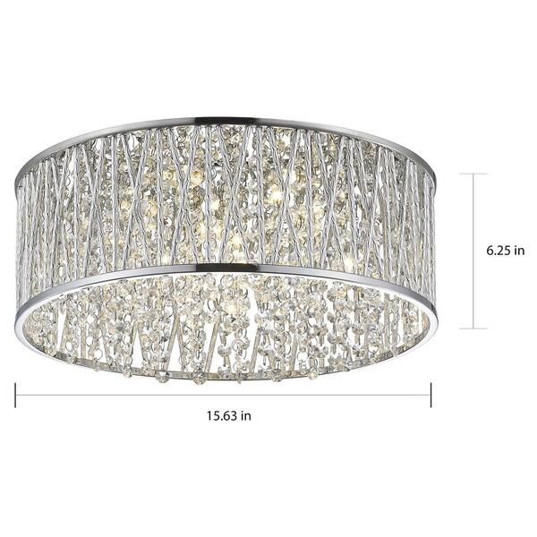 Collins Laser-cut Aluminum and Crystals LED Ceiling Light - On Sale ...