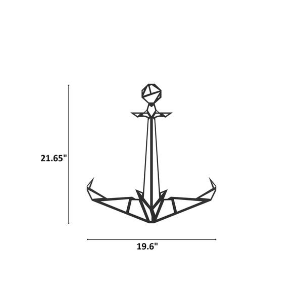 Geo Anchor Modern Metal Wall Art - Bed Bath & Beyond - 20715743