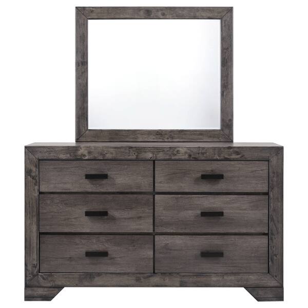 Picket House Furnishings Grayson Dresser & Mirror Set - Grey - Bed Bath ...