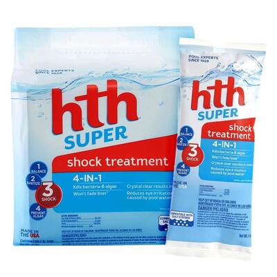 HTH 4-In-1 Super Shock Treatment for Swimming Pools - Overstock - 20716898