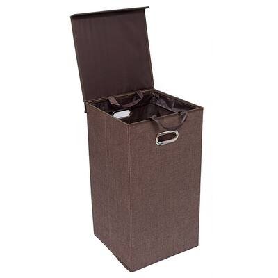 BirdRock Home Single Laundry Hamper with Lid and Removable Liner ...