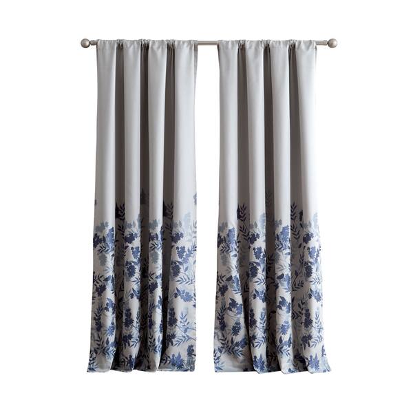 Isabelle Jacquard 84-inch Window Curtain with Rod Pocket- Single Panel ...