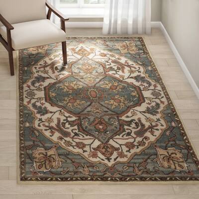 Gracewood Hollow Marshall Hand-tufted Wool Area Rug - 5' x 8 ...