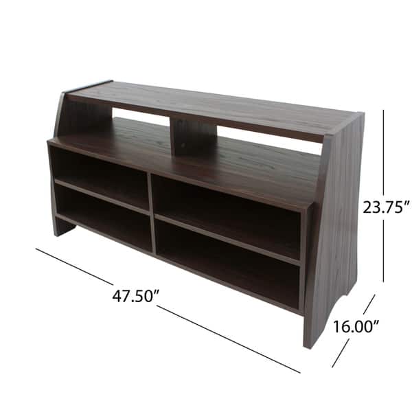 Thaddeus Farmhouse Rustic Faux Wood TV Stand by Christopher Knight Home ...