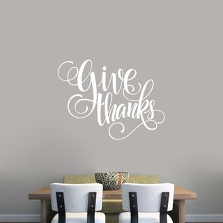 Give Thanks Script Wall Decal - Bed Bath & Beyond - 20748736