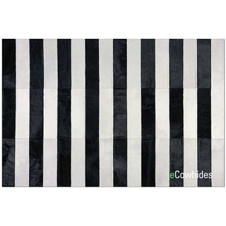 Black and White Lines Patchwork Rug - Bed Bath & Beyond - 20748771