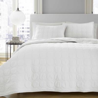 Carson Carrington Harstad White Quilt Set - Overstock - 20753618