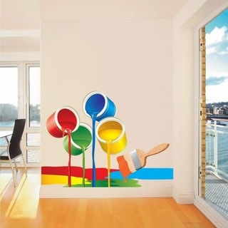 Paint Art Full Color Wall Decal Sticker AN-530 FRST Size 40"x63" - Bed ...