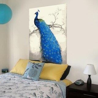 Peacock Art Full Color Wall Decal Sticker AN-564 FRST Size 40"x63 ...