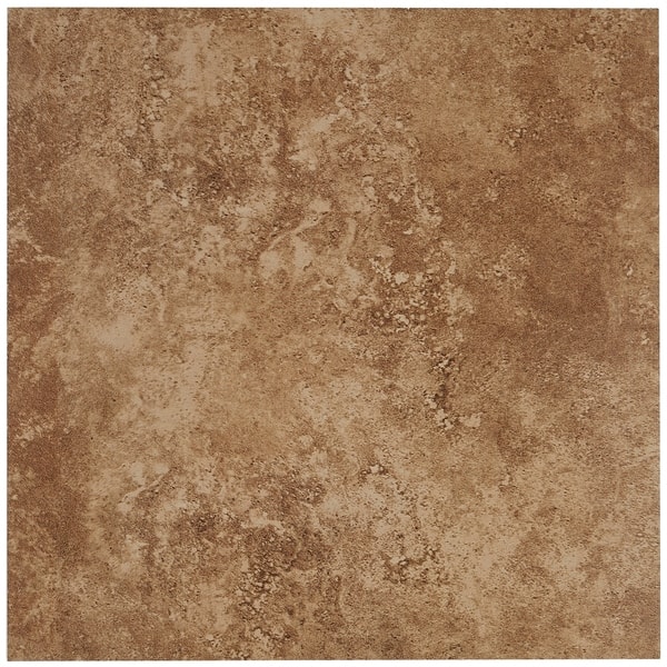 Glazed Porcelain 13x13-inch Stone Look Field Tile in Noce - 13x13 - Bed ...