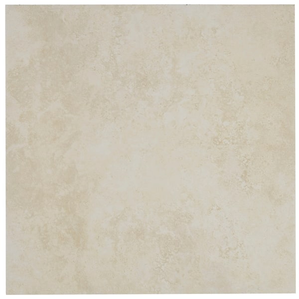 Glazed Porcelain 13x13-inch Stone Look Field Tile in Crema - Bed Bath ...